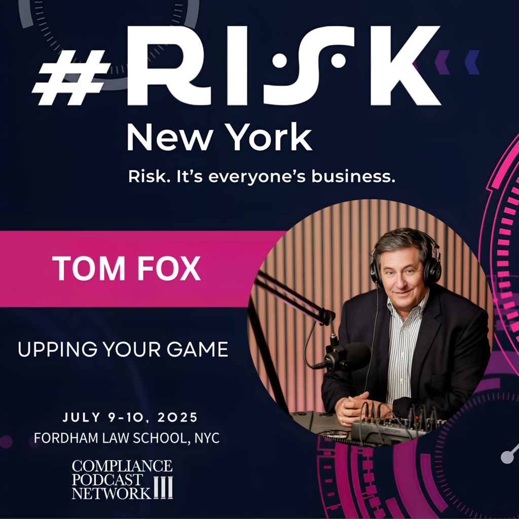#Risk New York Speaker Series - Upping Your Game with Tom Fox ...